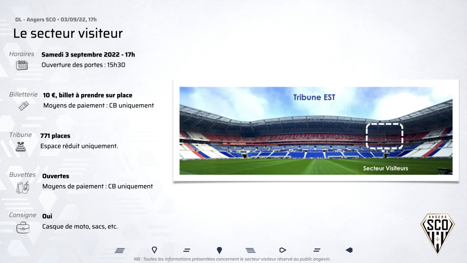 Déplacement Supporters | Lyon, 03.09.22 - Angers SCO
