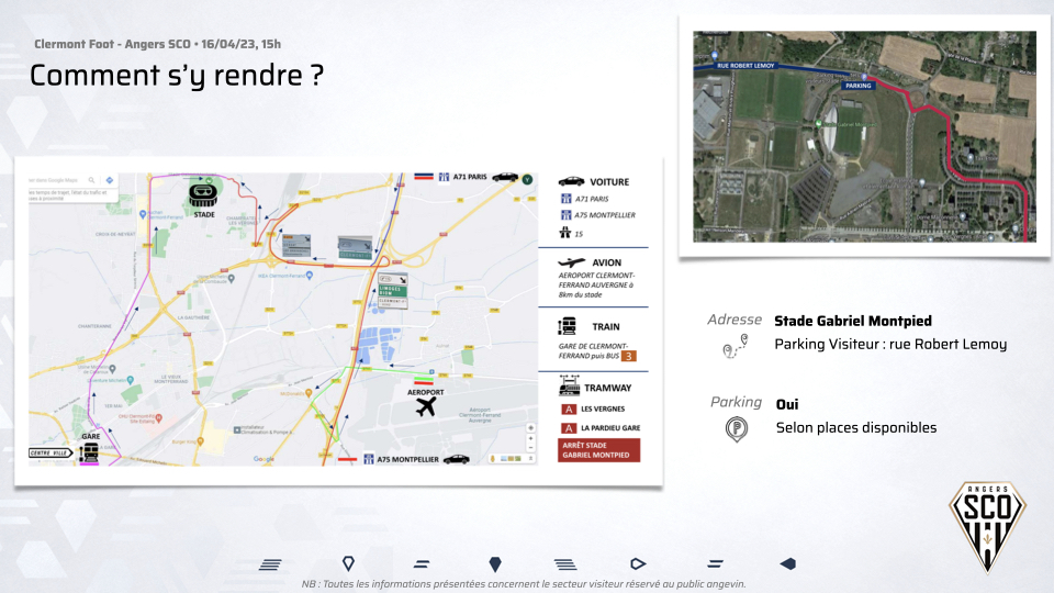 Déplacement Supporters | Clermont, 16.04.23 - Angers SCO