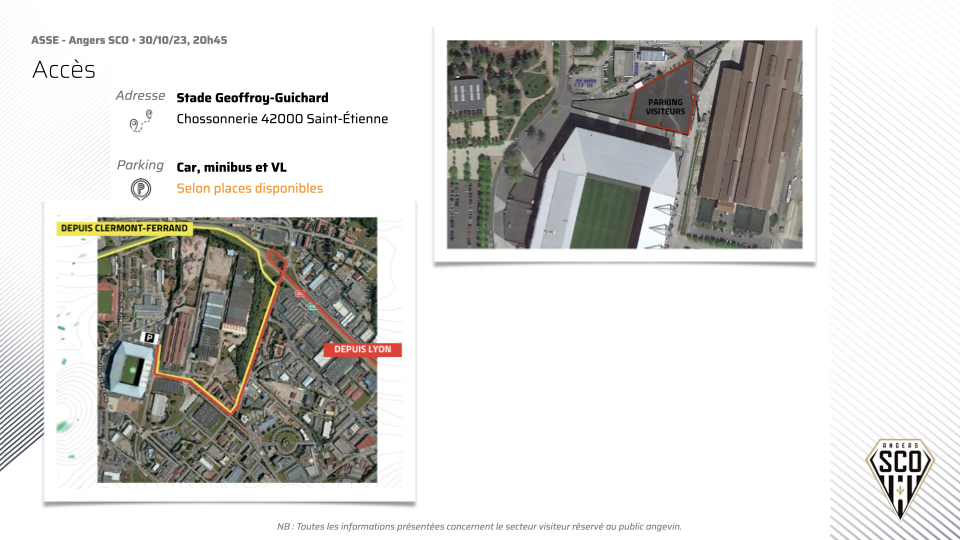 Déplacement Supporters | ASSE, 30.10.23 - Angers SCO